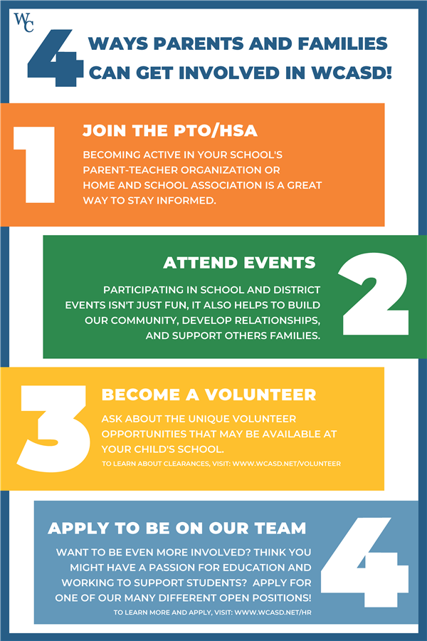 4 Ways Parents & Families Can Get Involved / Get involved!